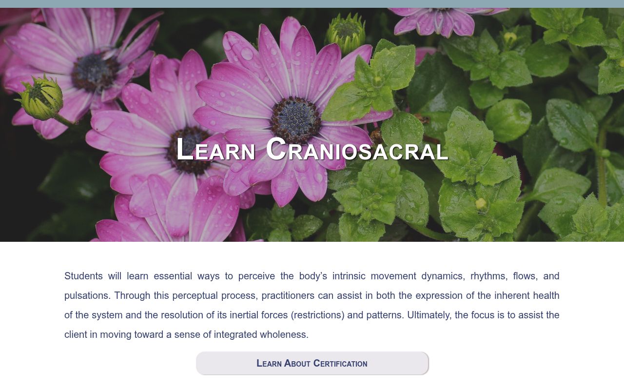 Learn Craniosacral Therapy